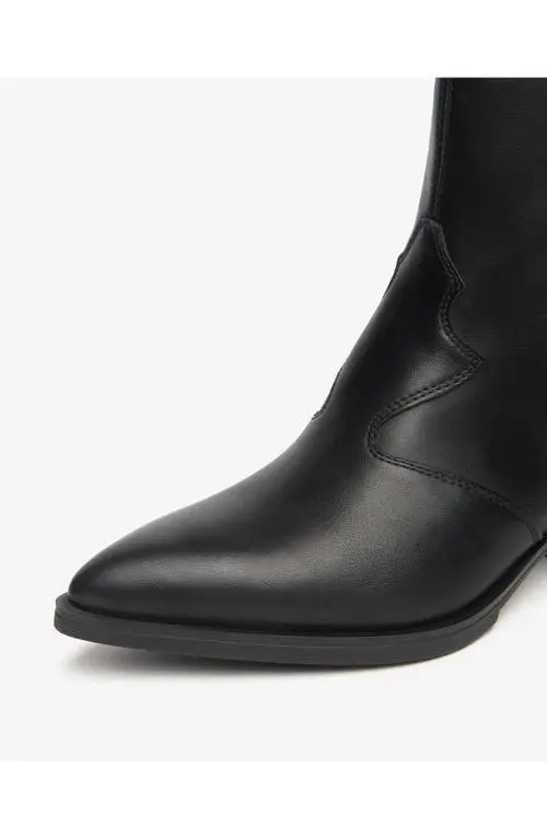 NEROGIARDINI Fringe Western Bootie - Black
