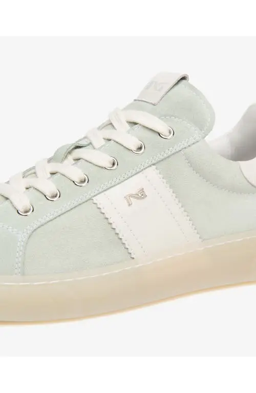 NEROGIARDINI Low Top Leather Sneaker - Mint