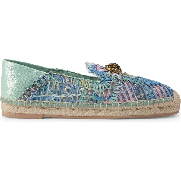 Kurt Geiger Chelsea Woven Espadrille - Open Blue
