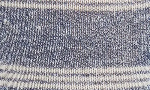 Nordstrom Striped Linen-blend Dress Socks - Navy
