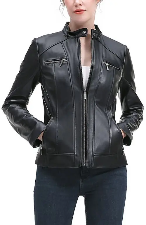KIMI + KAI Ana Leather Moto Jacket