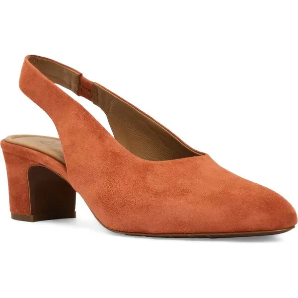 Aquatalia Trevi Slingback Pump - Terracotta Suede