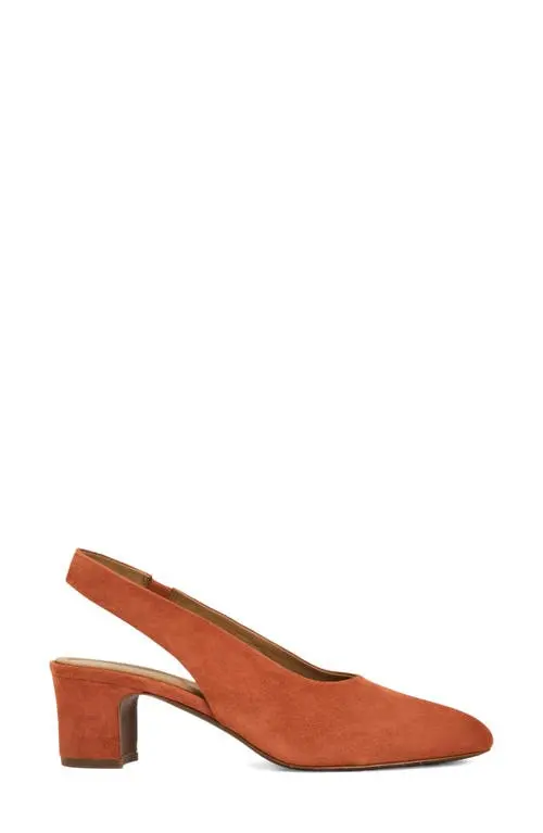 Aquatalia Trevi Slingback Pump - Terracotta Suede