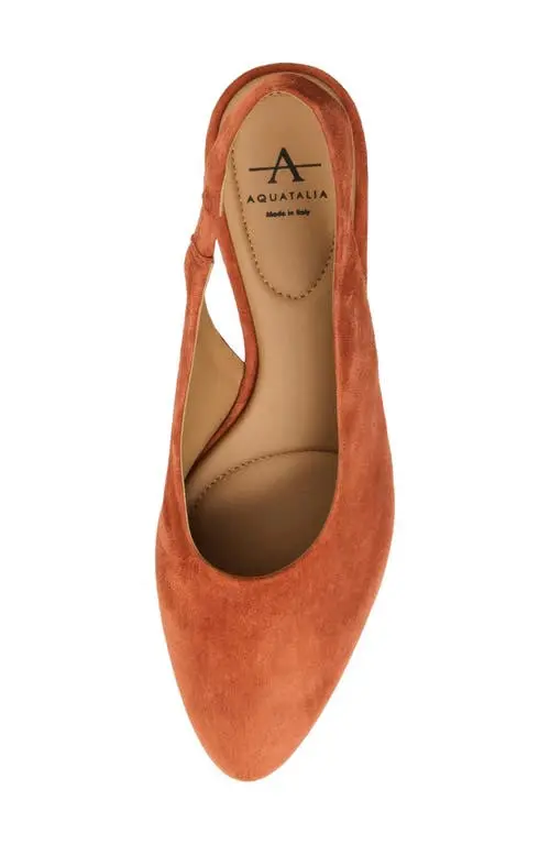 Aquatalia Trevi Slingback Pump - Terracotta Suede