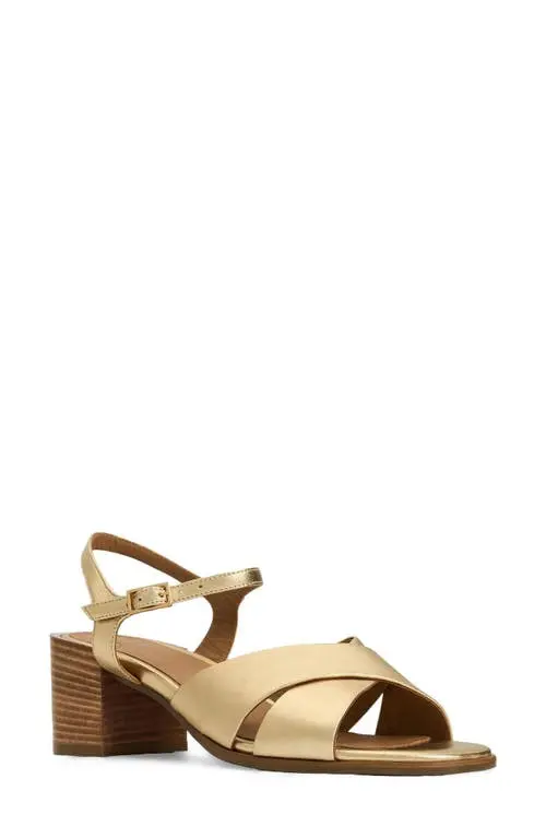 Aquatalia Domenica Weatherproof Ankle Strap Sandal - Platino Nappa