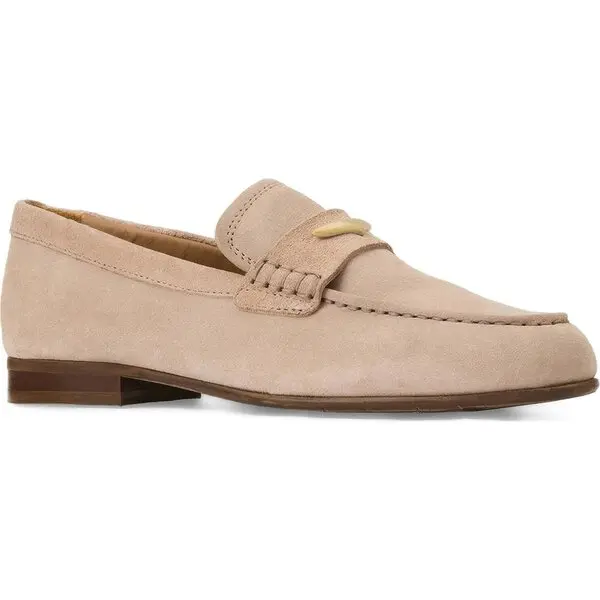 Aquatalia Elia Weatherproof Loafer - Warm Grey Suede