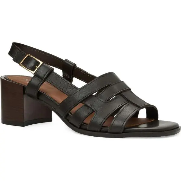 Aquatalia Dimaro Weatherproof Slingback Sandal - Espresso Vanchette