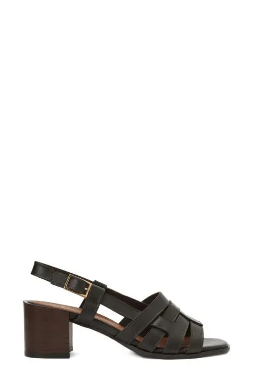 Aquatalia Dimaro Weatherproof Slingback Sandal - Espresso Vanchette