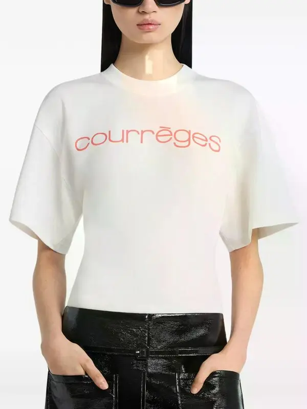 COURREGES Printed Waisted T-shirt