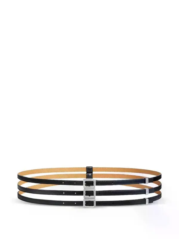 COURREGES Square Leather Triple Belt