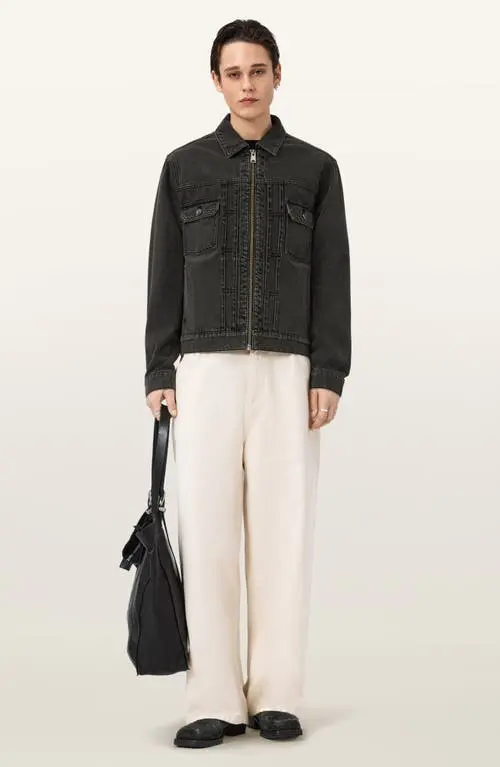 ALLSAINTS Brightmore Zip Denim Jacket