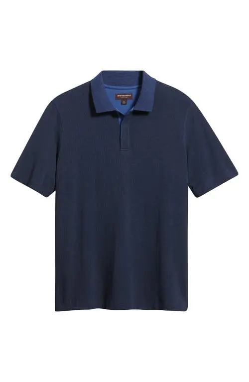 Johnston & Murphy Tonal Bird's Eye Knit Polo