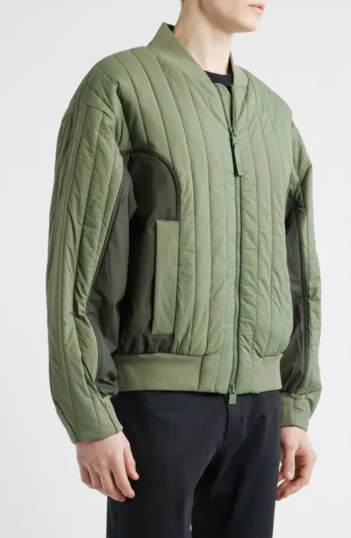 Rains Quilted Bomber Jacket