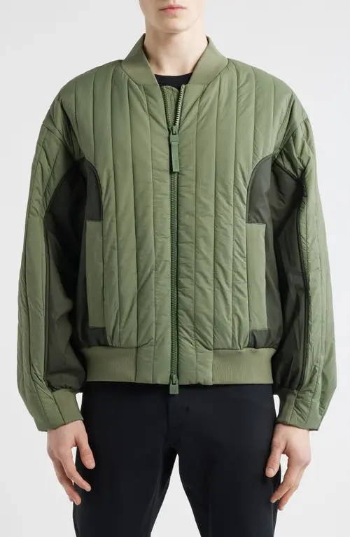 Rains Quilted Bomber Jacket