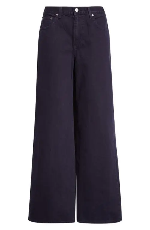TWP Tiny Dancer Mid Rise Wide Leg Jeans - Night Sky