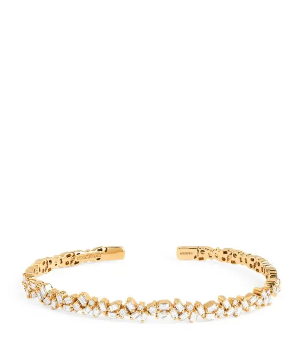 SUZANNE KALAN Yellow And Diamond Classic Sparkler Bangle - Gold