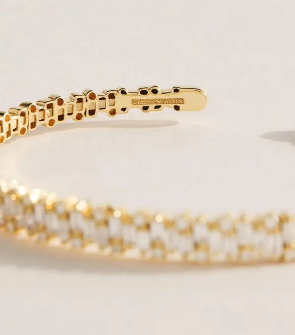SUZANNE KALAN Diamond Shimmer Bangle - Gold