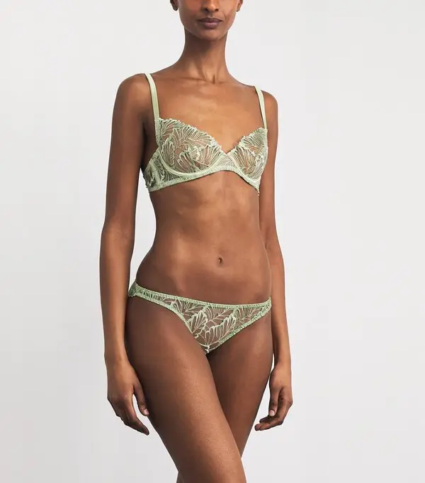 COCO DE MER Lace Laurel Plunge Bra
