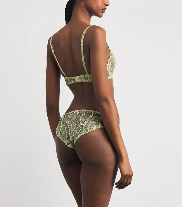 COCO DE MER Lace Laurel Brazilian Briefs