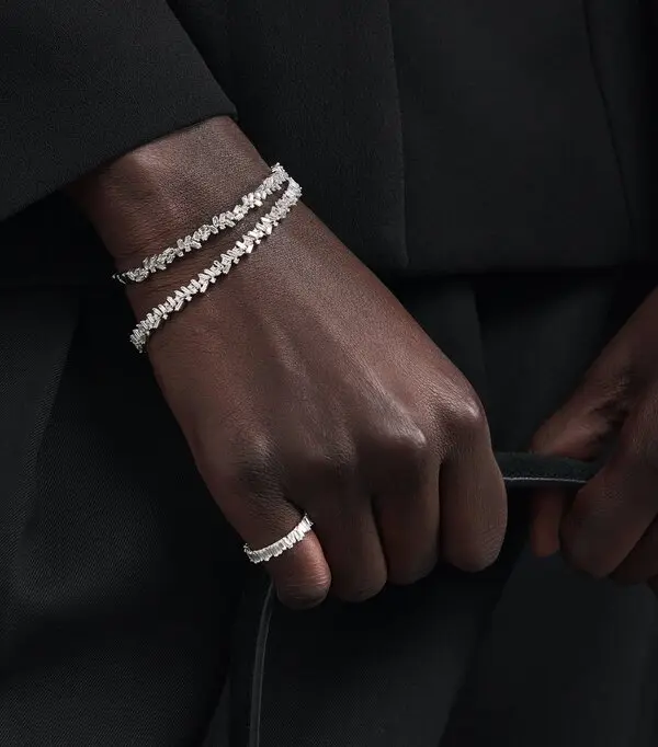 SUZANNE KALAN Gold And Diamond Eternity Ring - White