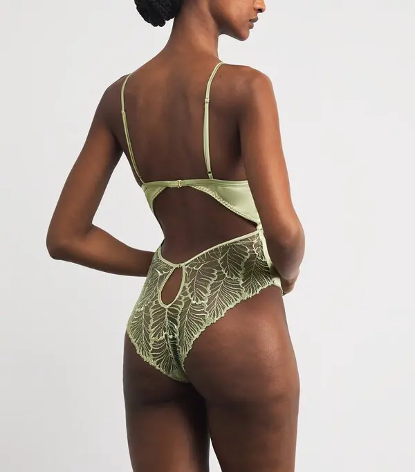 COCO DE MER Lace-trim Laurel Bodysuit