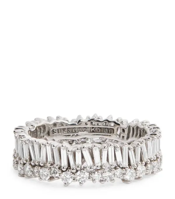 SUZANNE KALAN Gold And Diamond Classic Eternity Ring - White