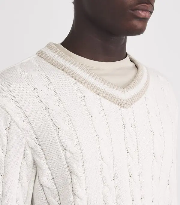 Paul & Shark Cotton Cable-knit Sweater