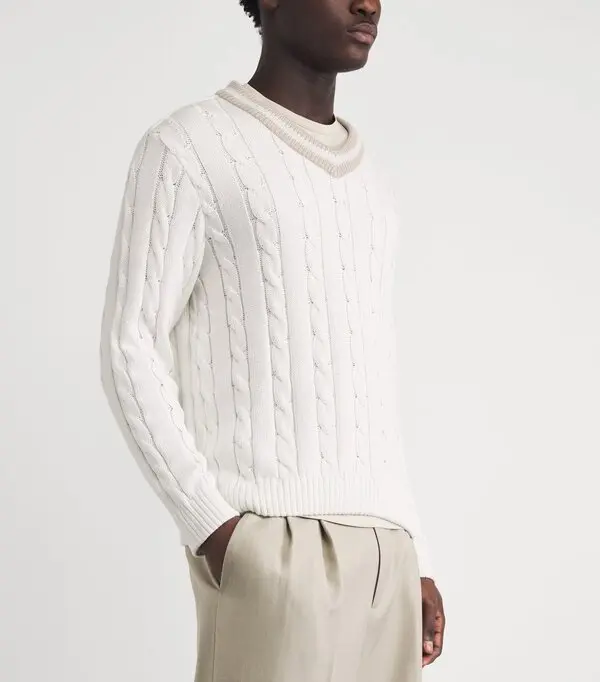 Paul & Shark Cotton Cable-knit Sweater