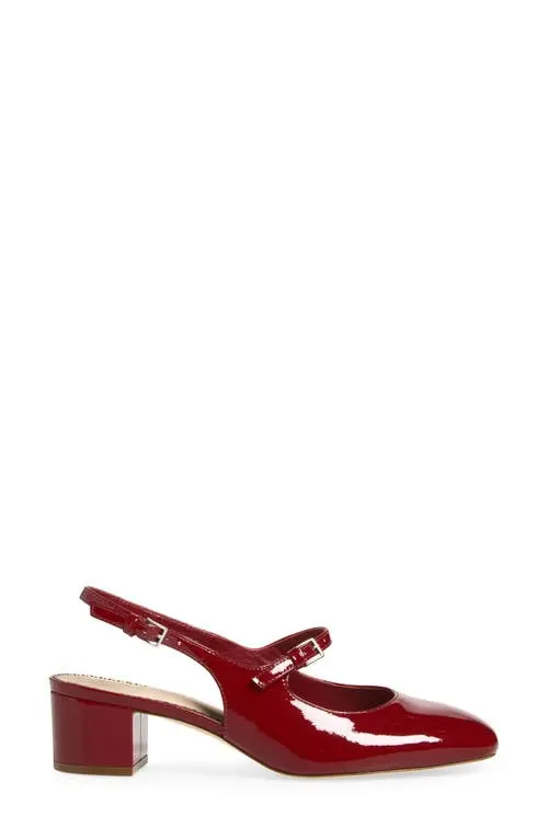 Cinq À Sept Diana Slingback Block Heel Pumps - Cerise