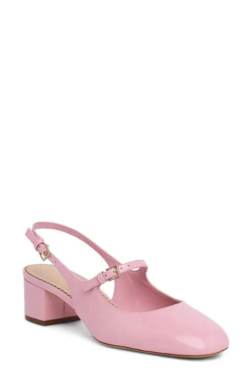 Cinq À Sept Diana Slingback Block Heel Pumps - Pink Nectar