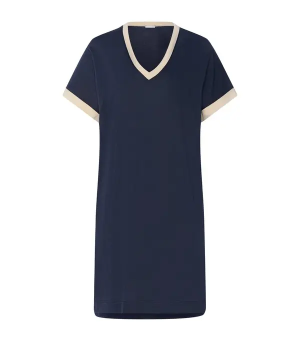 Hanro Cotton-modal Laura Nightdress - Navy