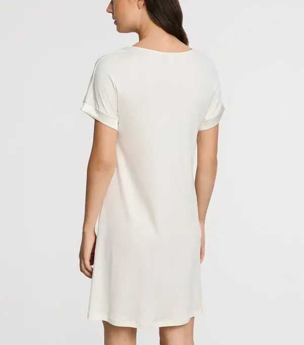 Hanro Cotton Satin-trim Anilla Nightdress