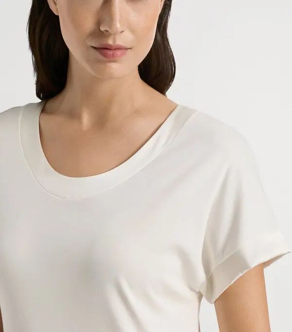 Hanro Cotton Satin-trim Anilla Nightdress