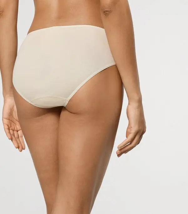 Hanro Cotton Belen Midi Briefs - Beige