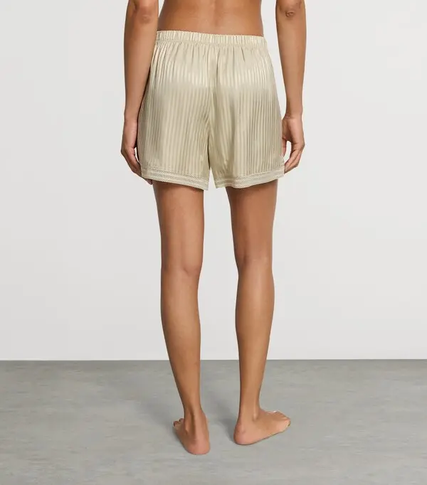 Hanro Satin Striped Lounge Shorts