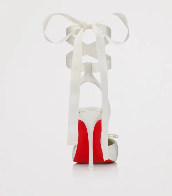 CHRISTIAN LOUBOUTIN Cassia Lace-up Satin Pumps