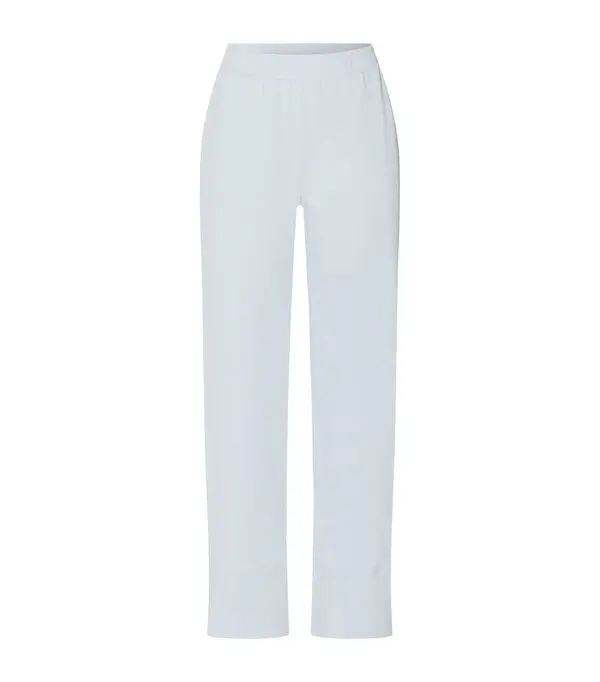 Hanro Stretch-cotton Natural Living Lounge Trousers - Blue