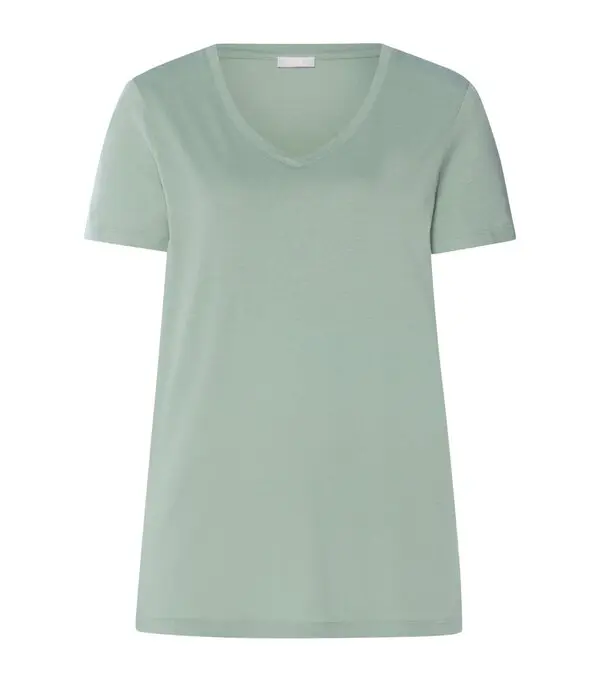 Hanro Stretch-cotton Sleep & Lounge T-shirt - Green