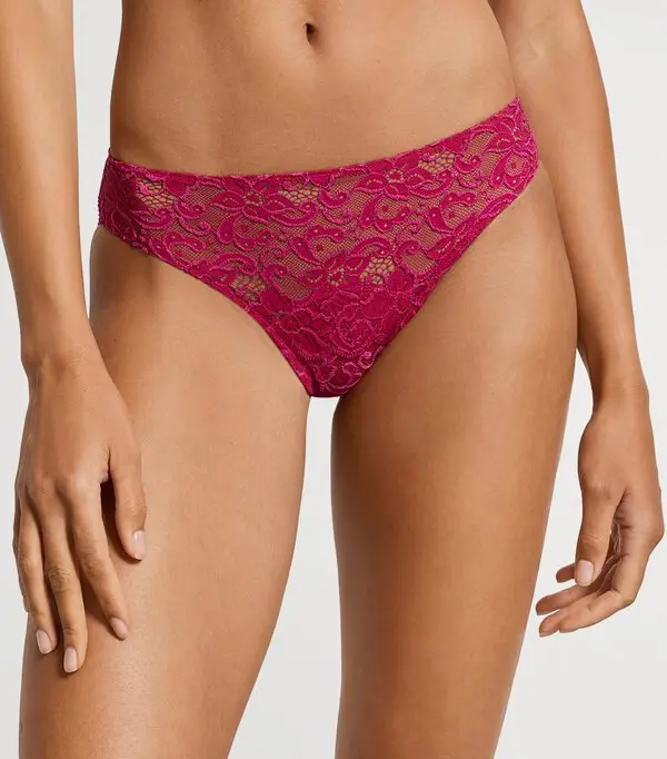 Hanro Lace-trim Moments Mini Briefs