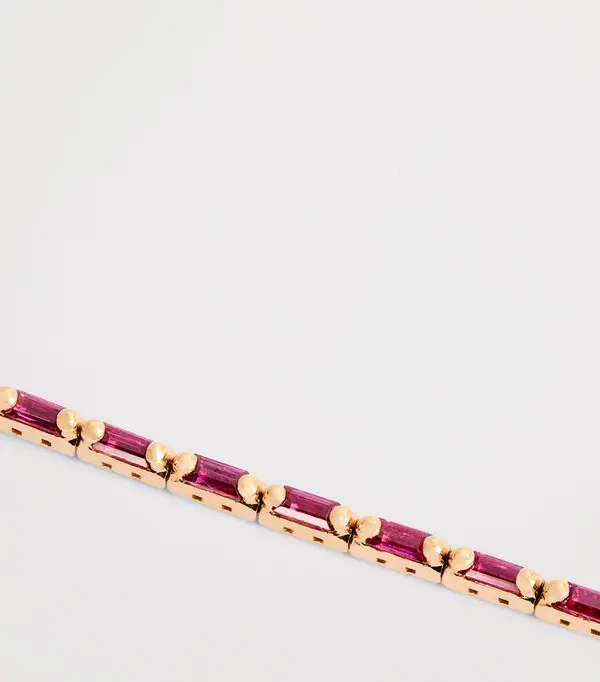 SUZANNE KALAN And Ruby Bold Linear Tennis Bracelet