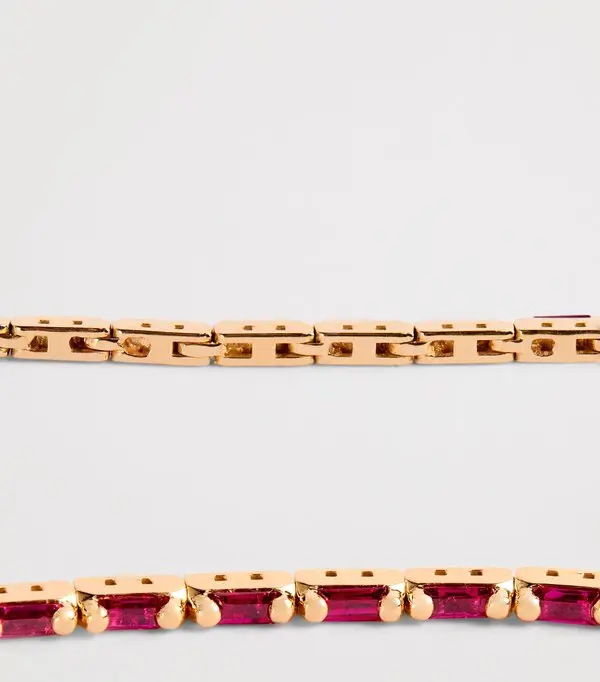 SUZANNE KALAN And Ruby Bold Linear Tennis Bracelet