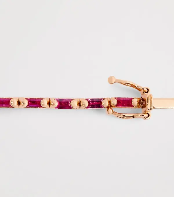 SUZANNE KALAN And Ruby Bold Linear Tennis Bracelet