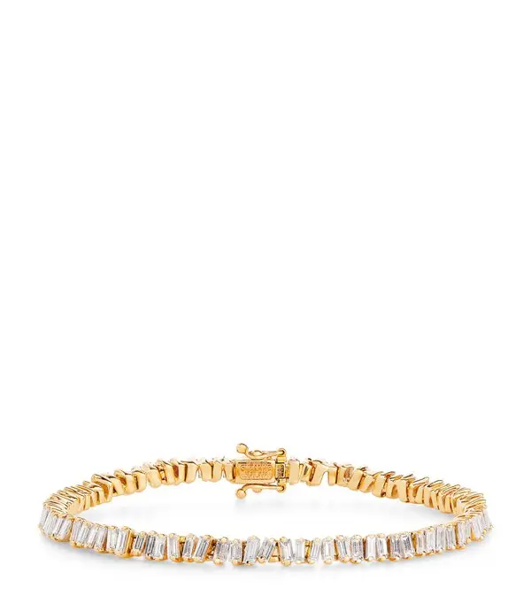 SUZANNE KALAN And Diamond Classic Tennis Bracelet - Rose Gold