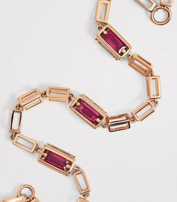 SUZANNE KALAN And Ruby Block Chain Bracelet