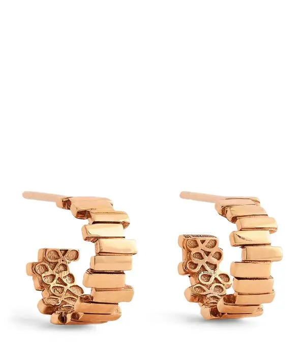 SUZANNE KALAN Small Golden Age Huggie Hoops - Rose Gold