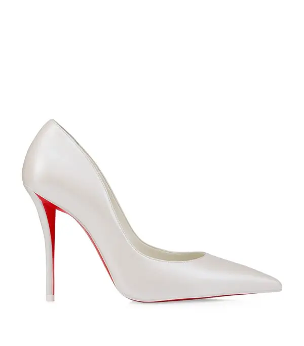 CHRISTIAN LOUBOUTIN Miss Z Nappa Leather Pumps 100 - White