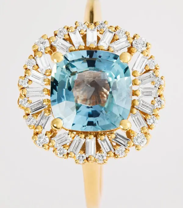 SUZANNE KALAN Diamond And Sapphire One Of A Kind Ring