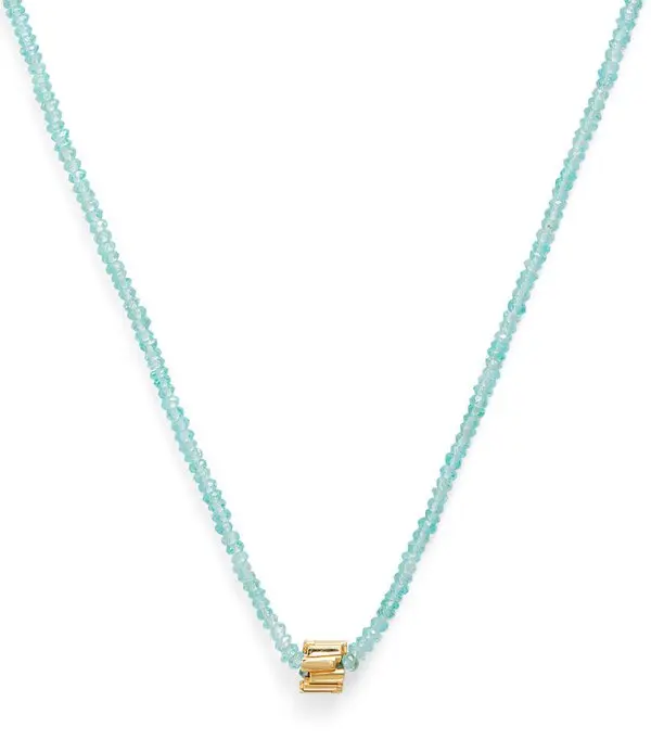 SUZANNE KALAN Yellow And Apatite Infinite Beaded Necklace - Gold