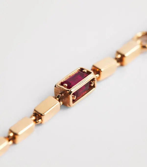 SUZANNE KALAN And Ruby Block-chain Necklace