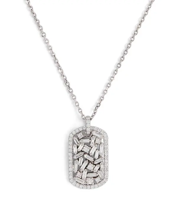 SUZANNE KALAN Gold And Diamond Frenzy Pendant Necklace - White